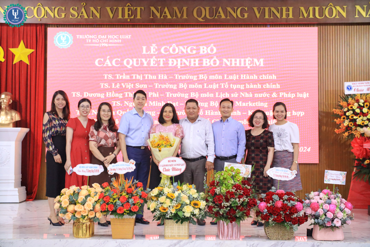 Lễ công bố quyết định bổ nhiệm và bổ nhiệm lại nhân sự các Phòng, Khoa, Trung Tâm